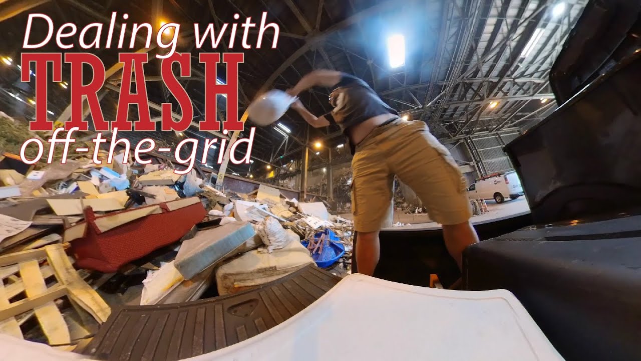 Dealing with our garbage when off the grid - YouTube
