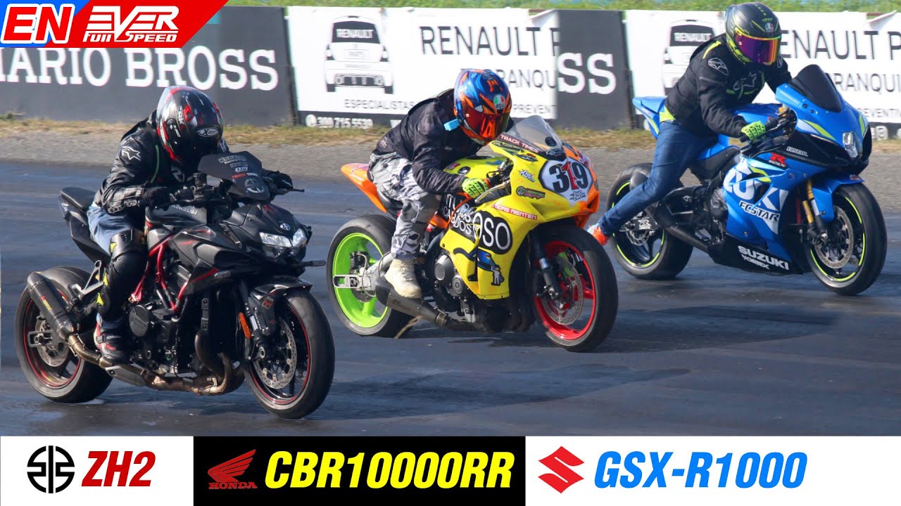 DRAG RACING 🔥 Kawasaki ZH2 🆚 CBR1000RR 🆚 GSX-R1000 🆚 GSR 750 🆚 GSX-R600 ...