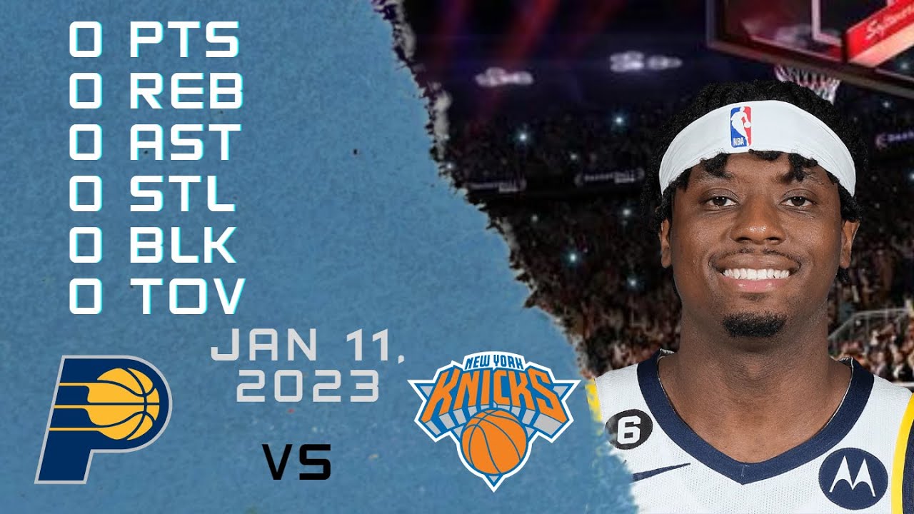 Terry Taylor NBA Player Highlights 11-01-2023 PACERS vs KNICKS REGULAR ...