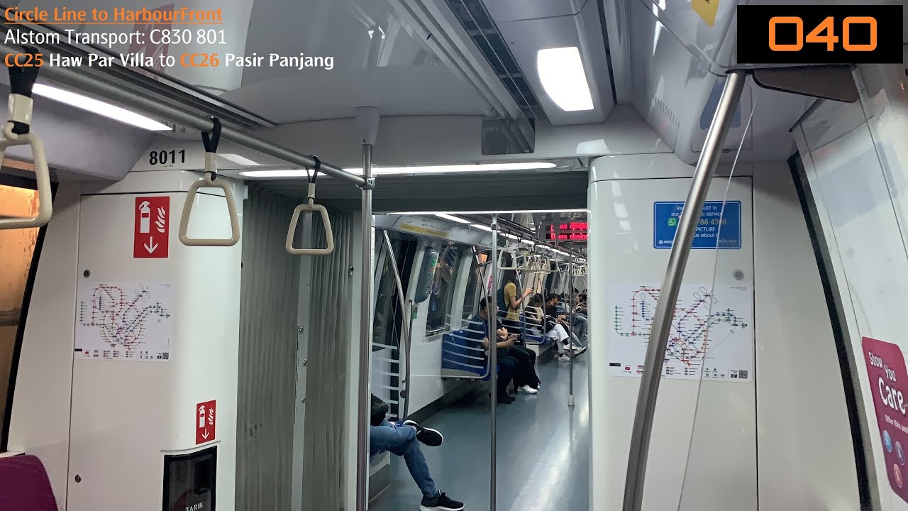 ⁴ᴷ [Model unit] SMRT Trains, CCL Train Ride [Haw Par Villa → Pasir ...