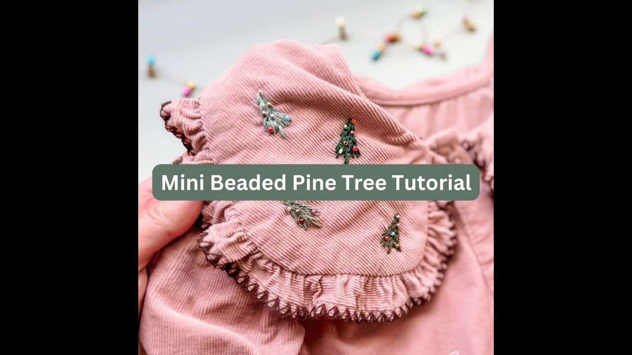 Mini Beaded Pine Tree Tutorial - YouTube