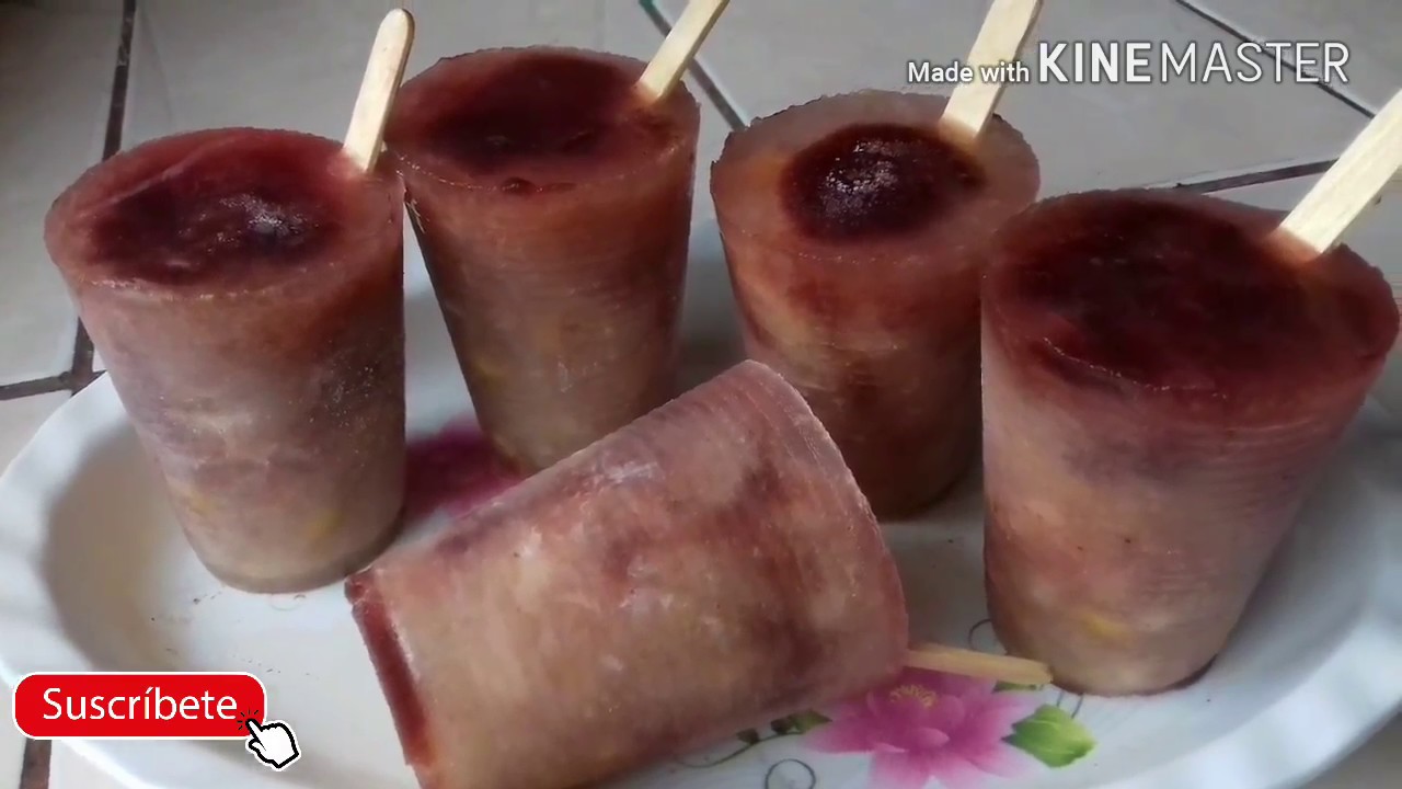 paletas heladas de nance y chamoy/Cocina con Jenny - YouTube