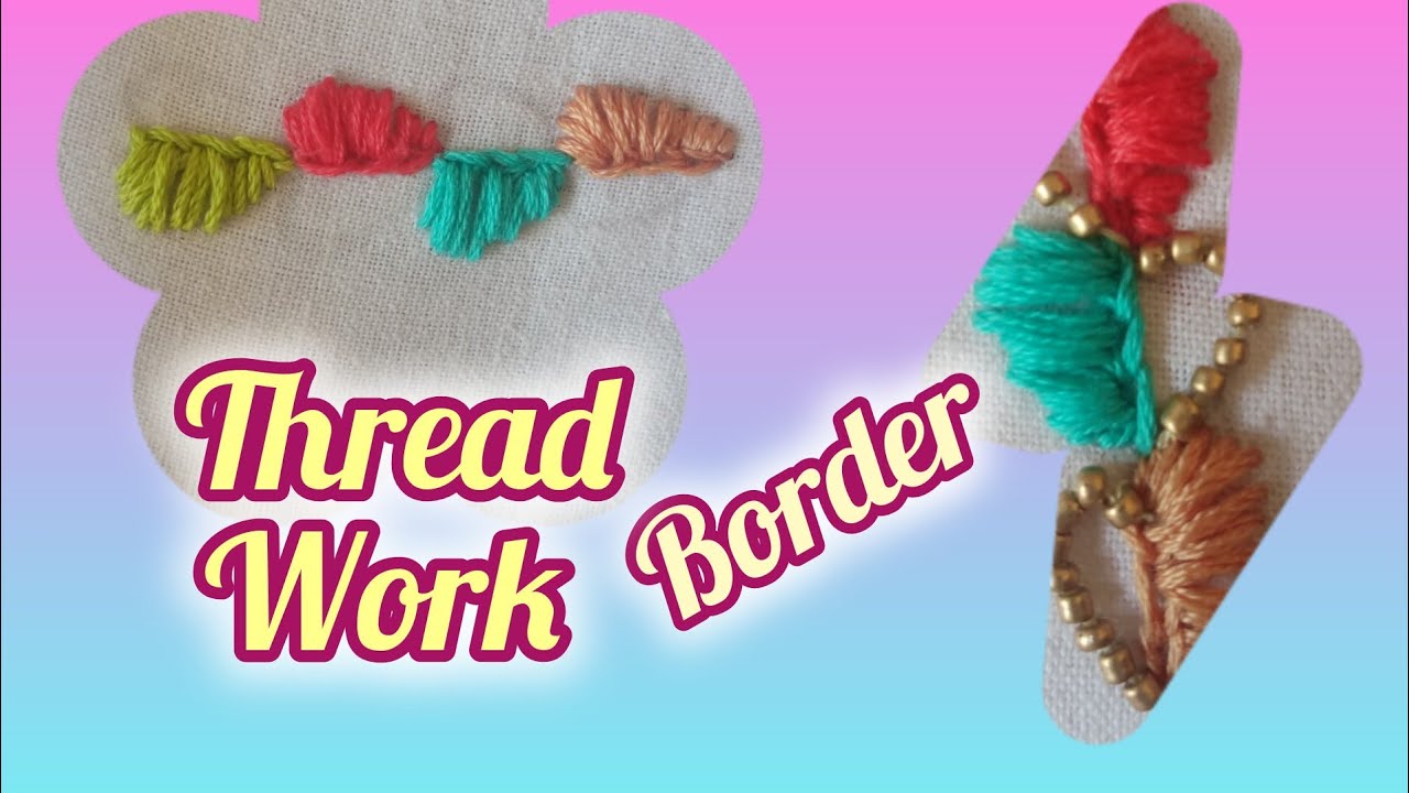 Simple Embroidery Handwork Designing Diy Simple Design - YouTube