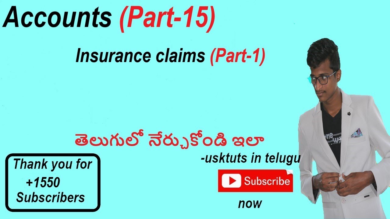 #01 Insurance claims//Introduction//Accounts (Part-15) - YouTube
