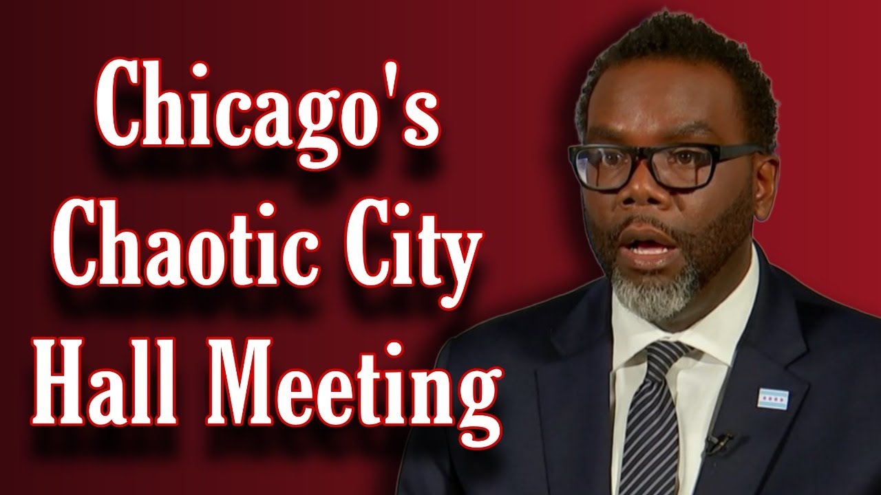 Chicago's Chaotic City Hall meeting - YouTube