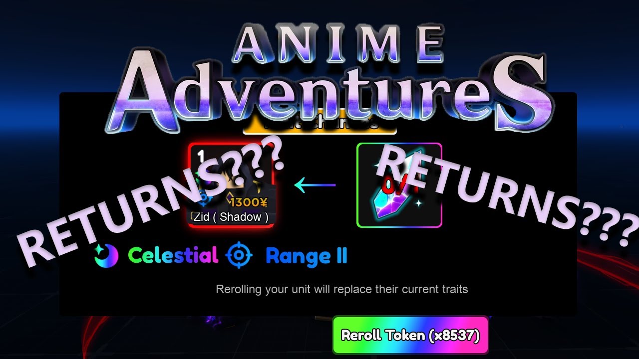 Anime adventures returns??? - YouTube
