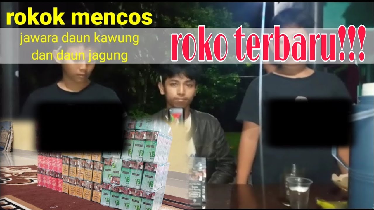 rokok terbaru mencos! jawara daun kawung dan daun jagung - YouTube