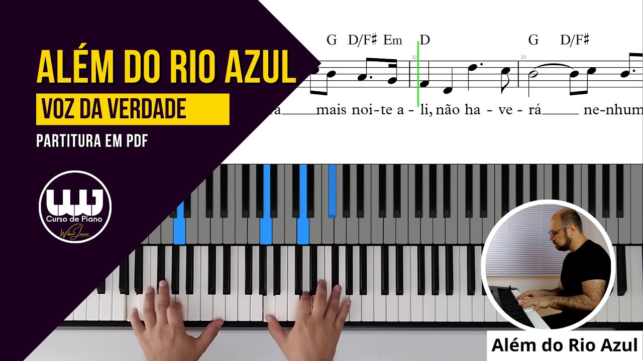 Além do Rio Azul | Partitura em PDF - YouTube