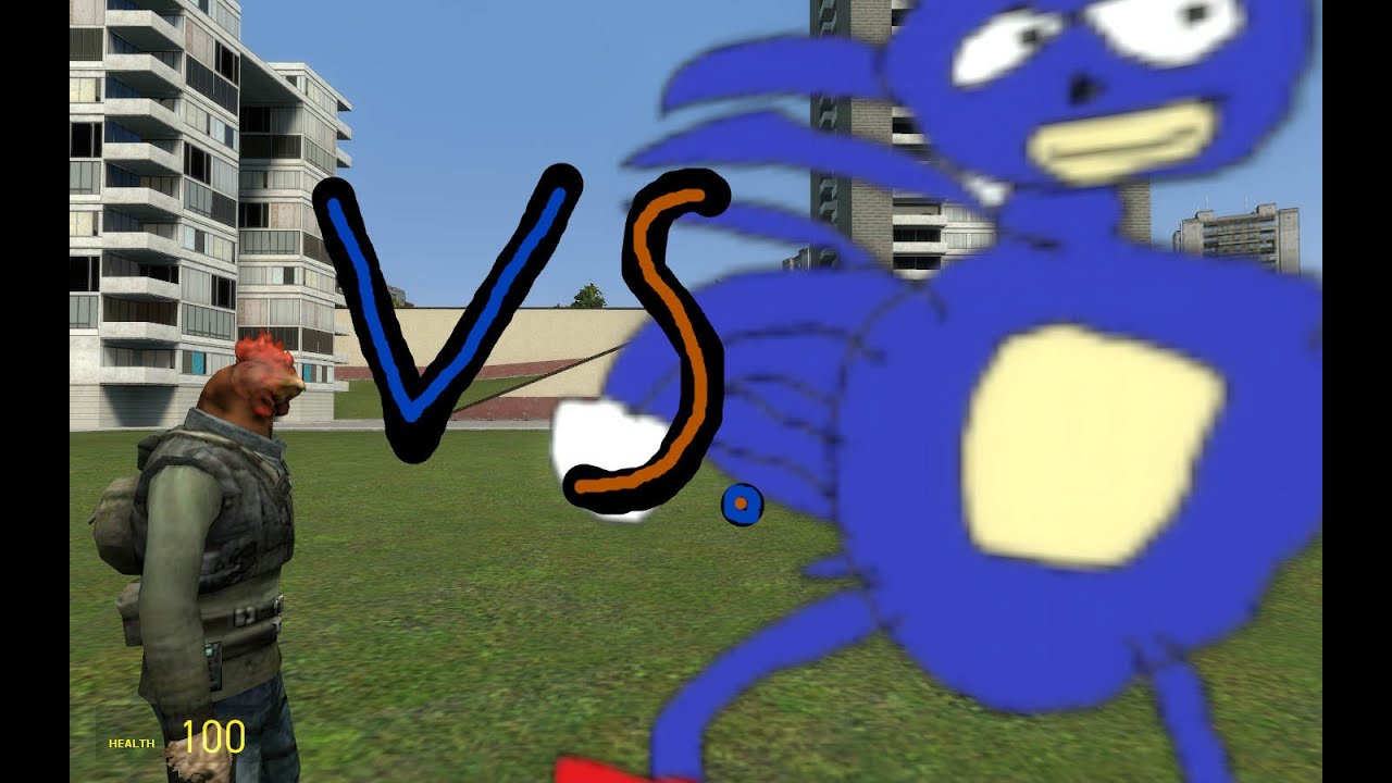 Chicken man VS. Sanic (Garry's Mod) - YouTube