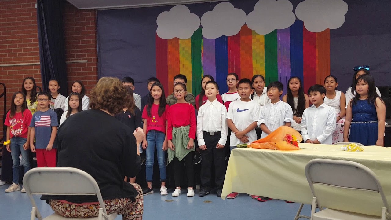Hayden Elementary - Singing for Volunteer Tea 6/12/2019 - YouTube
