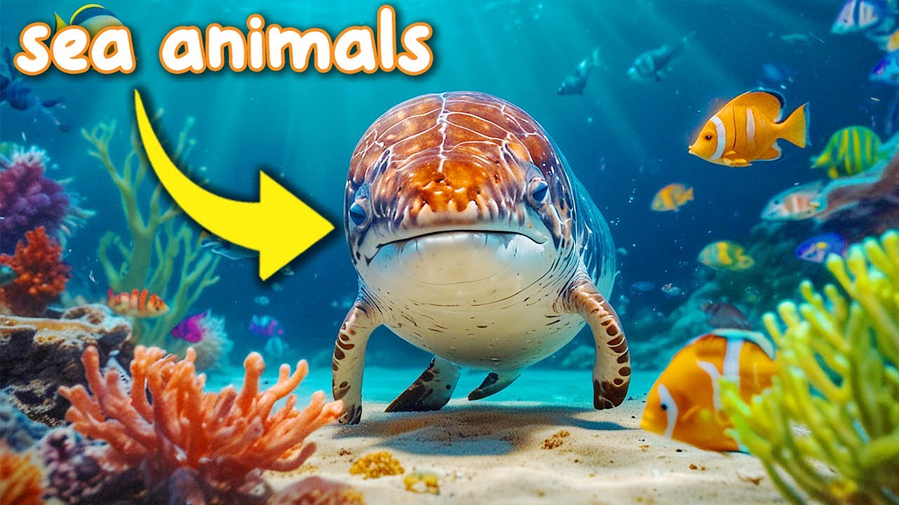 learn sea animals | Sea animals for kids | Sea creature for kids ...