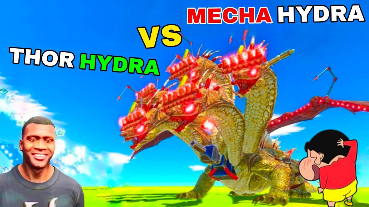 Shinchan Thor Hydra Dinosaur vs Franklin Mecha Hydra Dinosaur in Animal ...