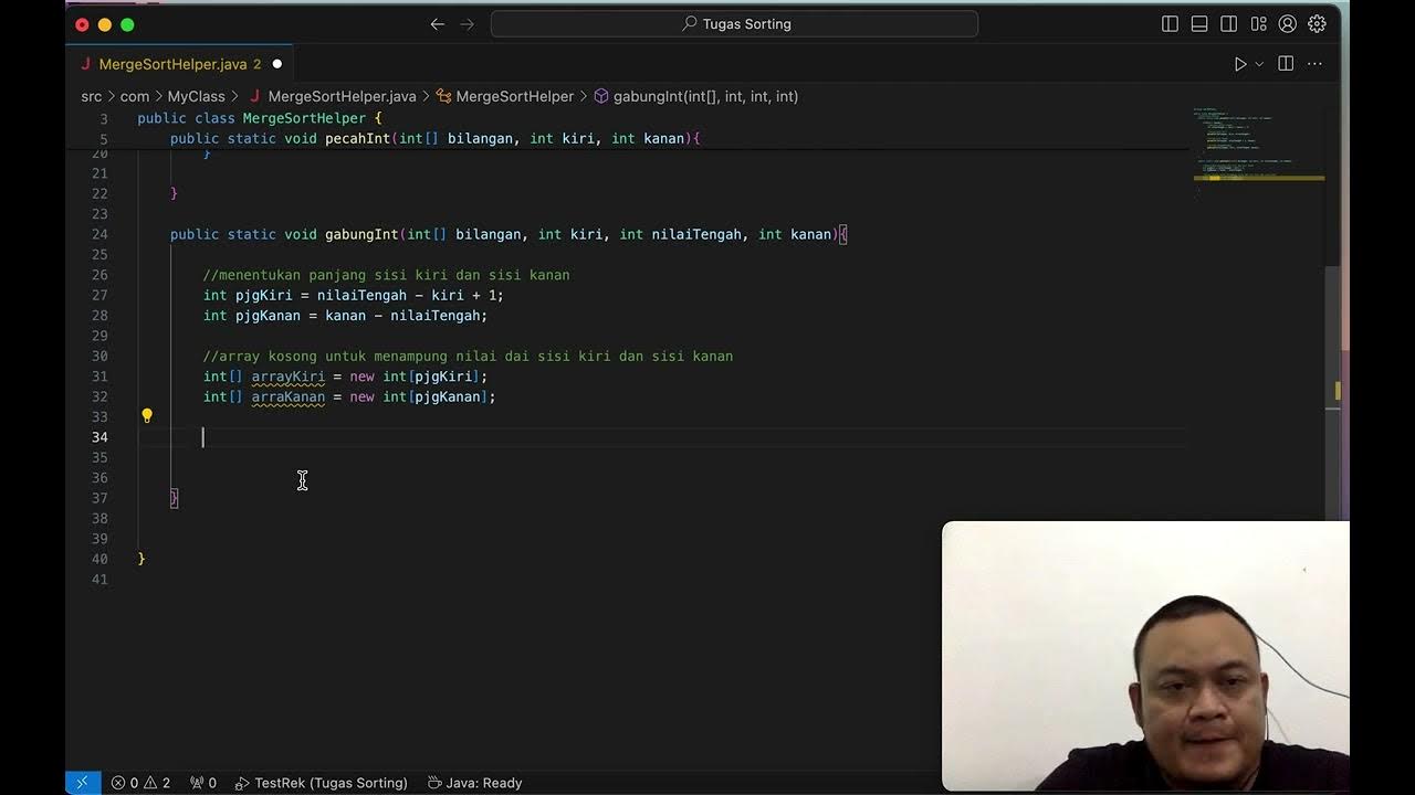Merge Sort - Praktikum Struktur Data - YouTube