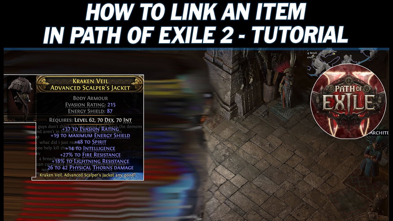 Path of Exile 2 - How to link an Item - YouTube