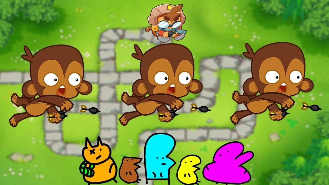 Beating Hard Mode with ONLY Dart Monkeys & Etienne! Is It Possible ...
