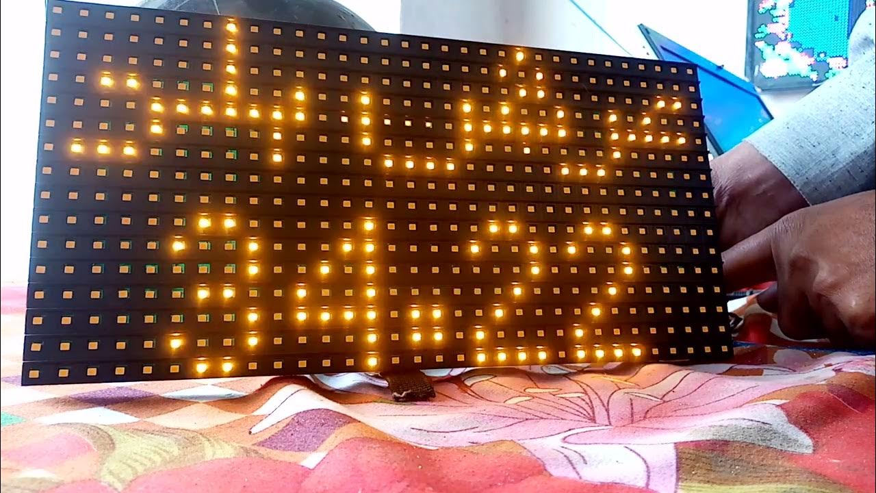 Arduino P10 Clock ( Urdu Font , Pashto Font And English Font, Language ...