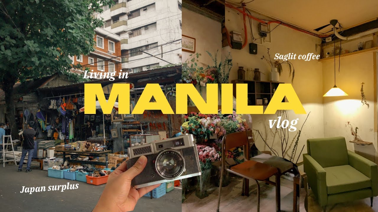 Life in Manila Vlog 🇵🇭 | Film Camera Thrift Store in Makati | Cute Cafe | Grocery + cooking ...