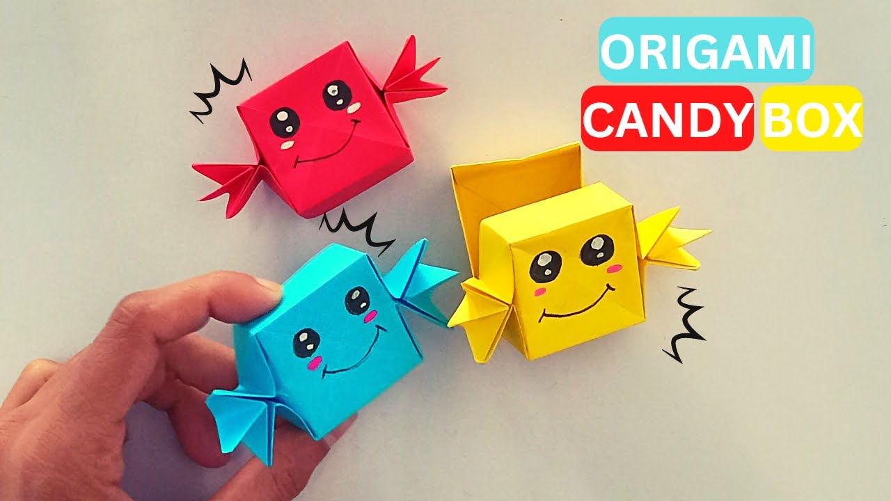 Origami Candy Box | Easy Paper Box Making | Paper Craft Ideas ...