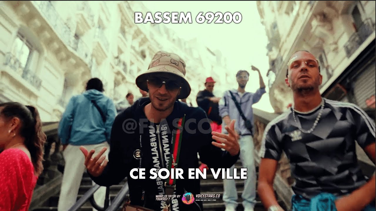 Bassem 69200 - Ce soir en ville (Cover IA) - YouTube