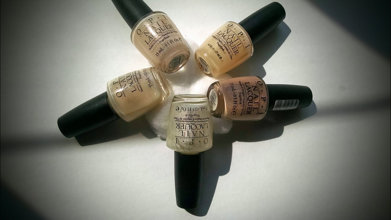 My 5 Best OPI Neutral Nail Polishes - YouTube
