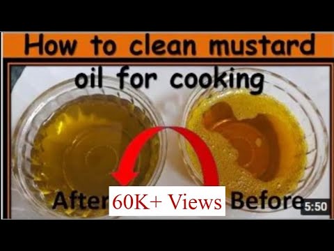 How to purify Mustard oil for cooking II Purify at home II Rocking ...