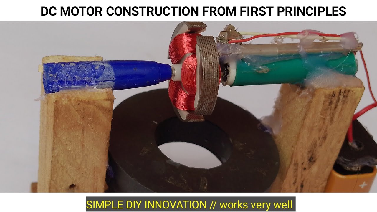 How to construct a DC MOTOR [How small DC motors work] - YouTube