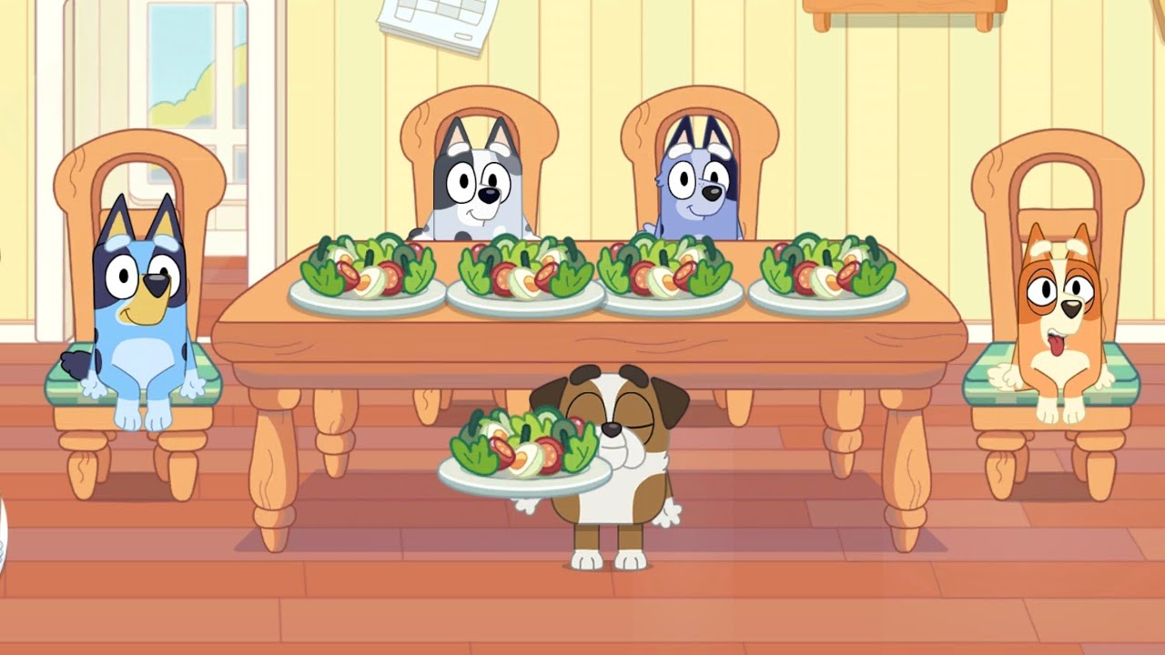 Bluey: Winton's Salad recipe - YouTube