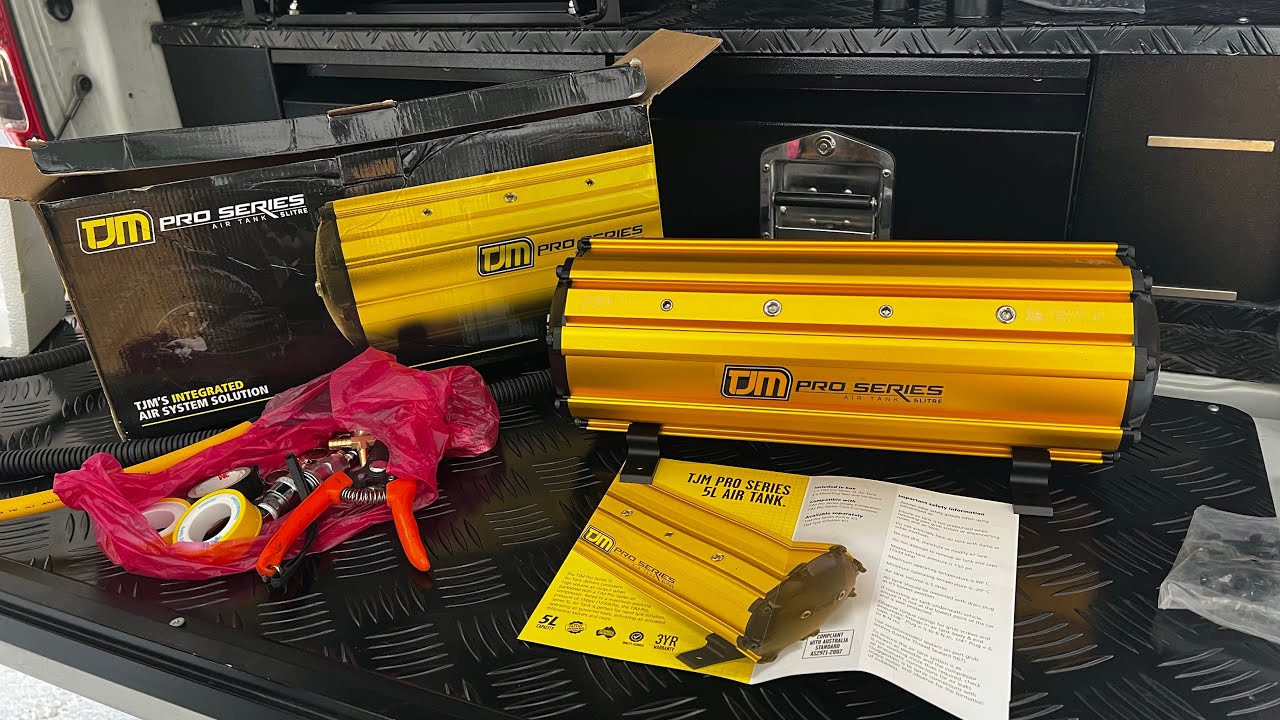 TJM Air tank & compressor install at ford ranger - YouTube