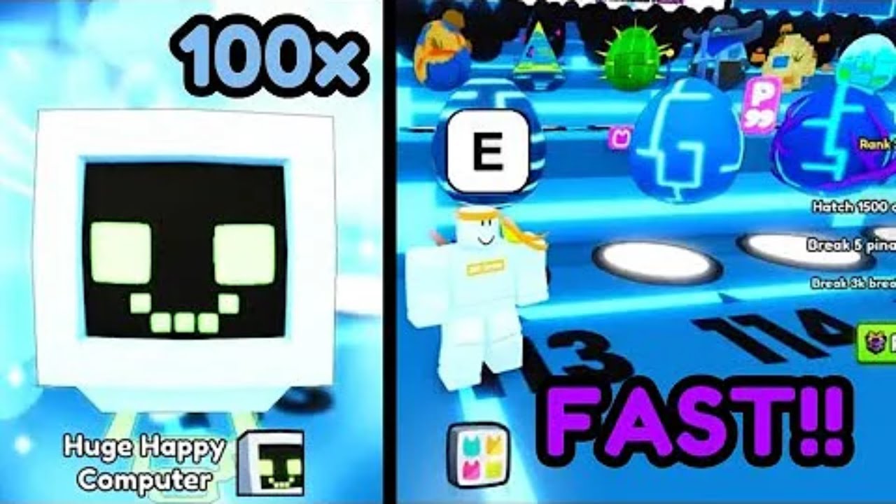 HOW TO HATCH HUGE HAPPY COMPUTERS FAST IN PET SIMULATOR 99!! - YouTube