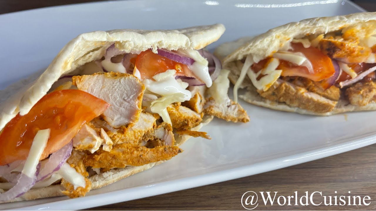 Chicken Doner Kebab | Homemade Doner Kebab | By WorldCuisine - YouTube