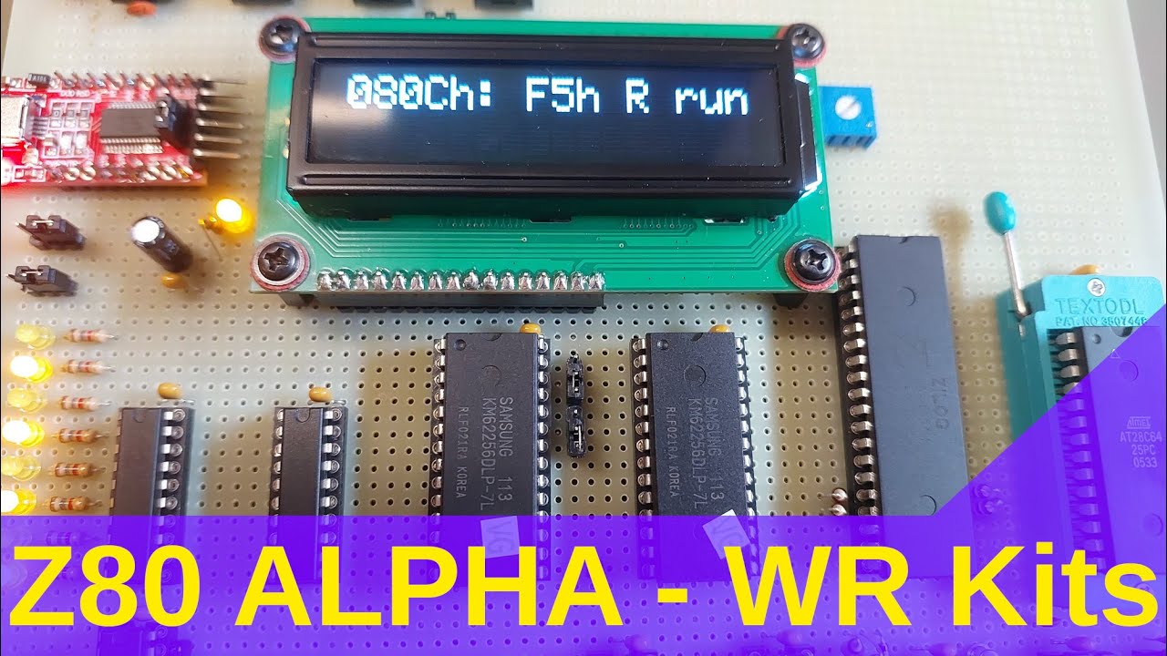Minha montagem do computador Z80 Alpha WR Kits #Z80 #retrocomputer ...