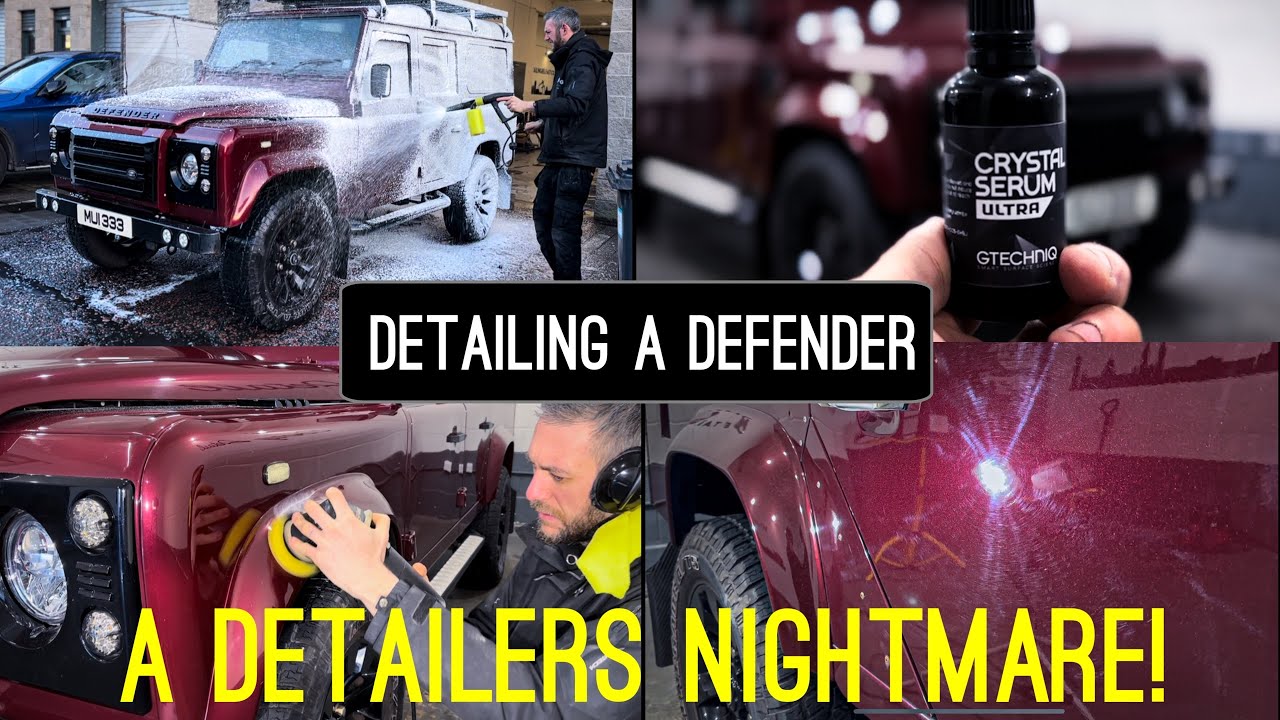 A Detailers Nightmare - detailing a Land Rover Defender 110 - paint ...