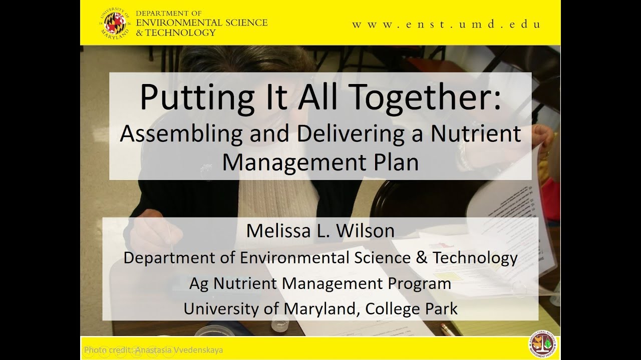 Assembling and Delivering a Nutrient Management Plan - Fundamentals of ...