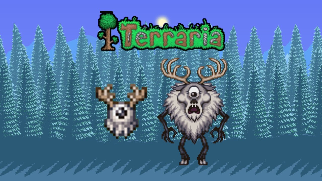 Terraria - How to Craft the Deer Thing and Kill It - YouTube