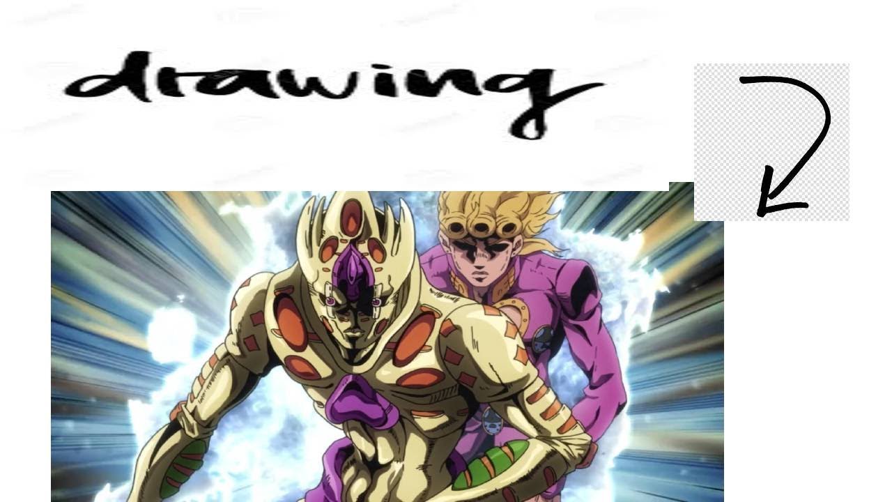 Drawing Gold Experience Requiem from JoJo's Bizarre Adventure - YouTube