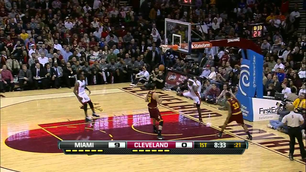 NBA: LeBron James Monster Dunk - YouTube