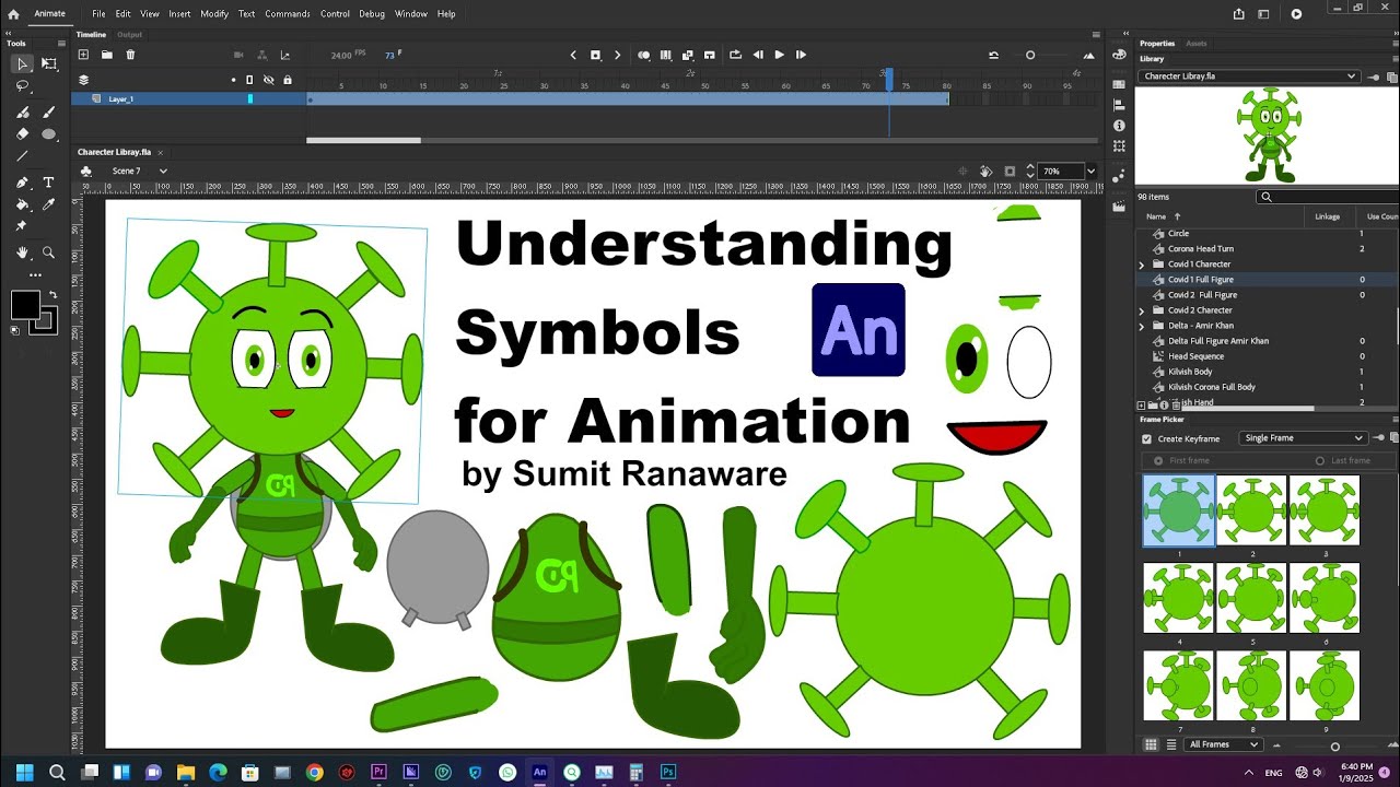 Understanding Symbols for Animation in Adobe Animate (Hindi) Ep 2 - YouTube