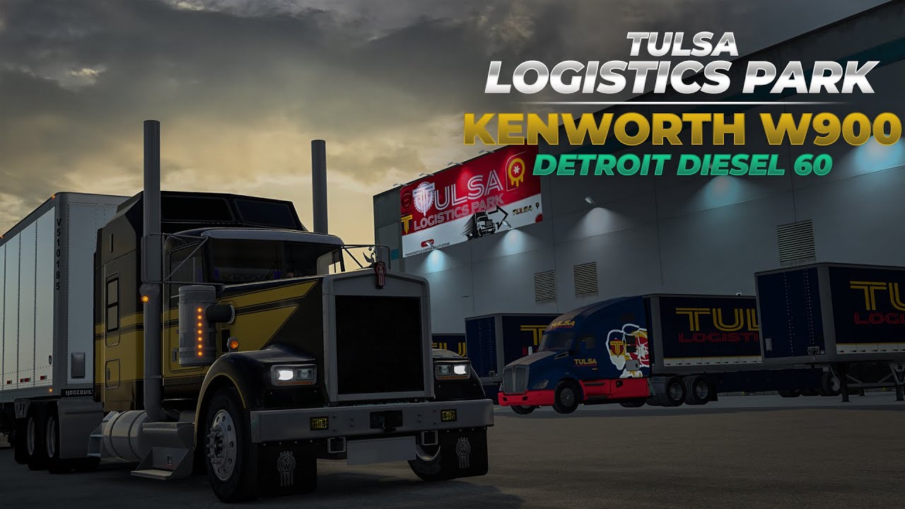 The Biggest Logistics Center in ATS - Kenworth W900 - Detroit Diesel 60 ...