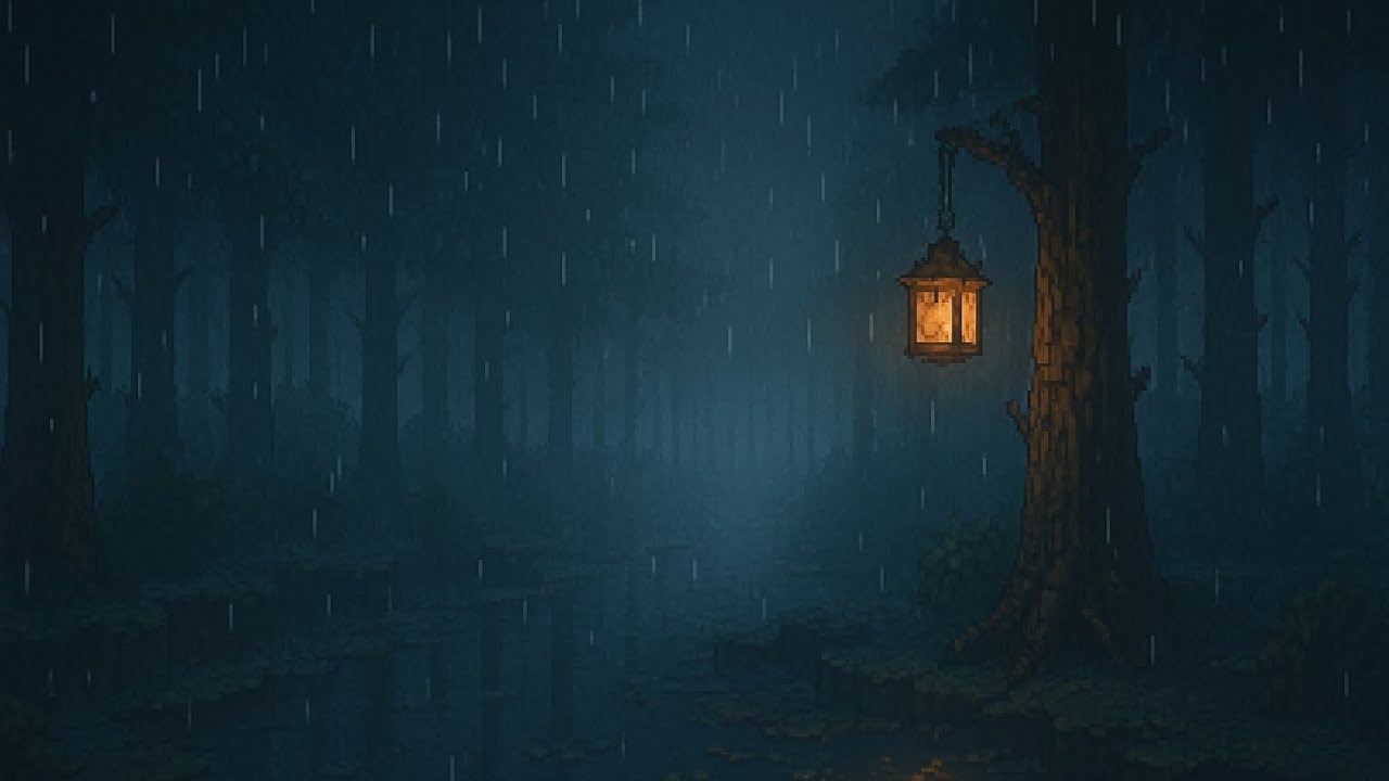 Peaceful Minecraft Music – Moonlit Lake Night Ambience - YouTube