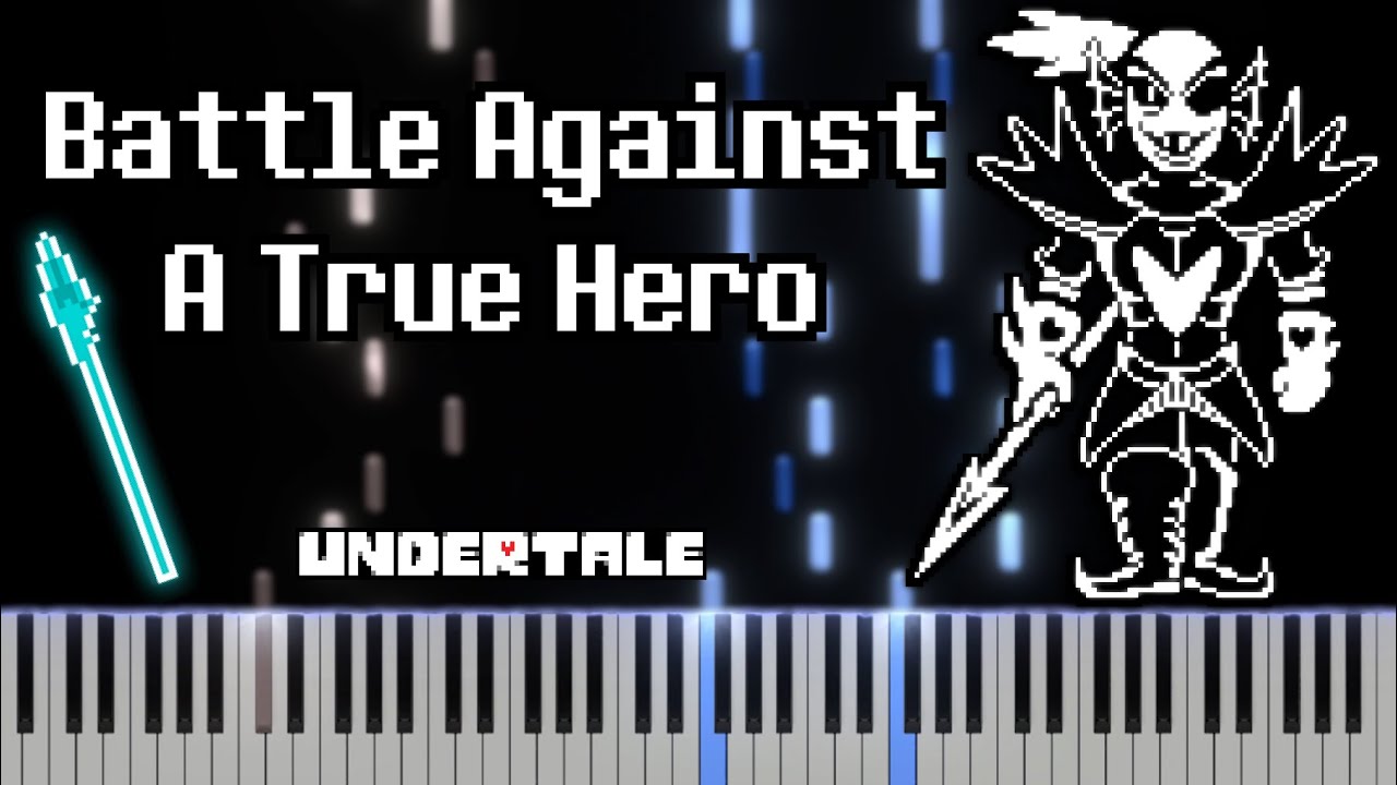 Battle Against a True Hero - Piano Tutorial (from Undertale) - YouTube