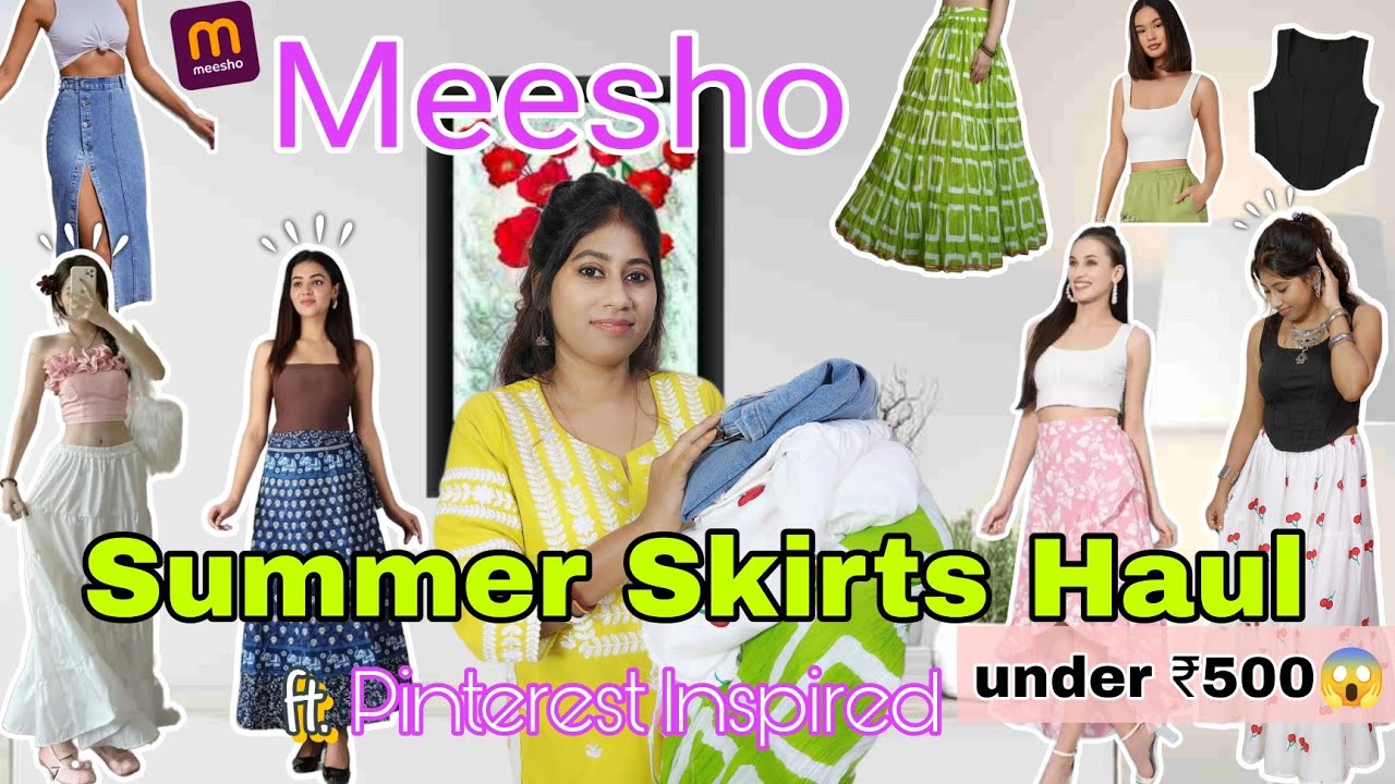 🌼MEESHO 🌼Most Trendy & Stylish Skirts || All around ₹500/- | Must have ...