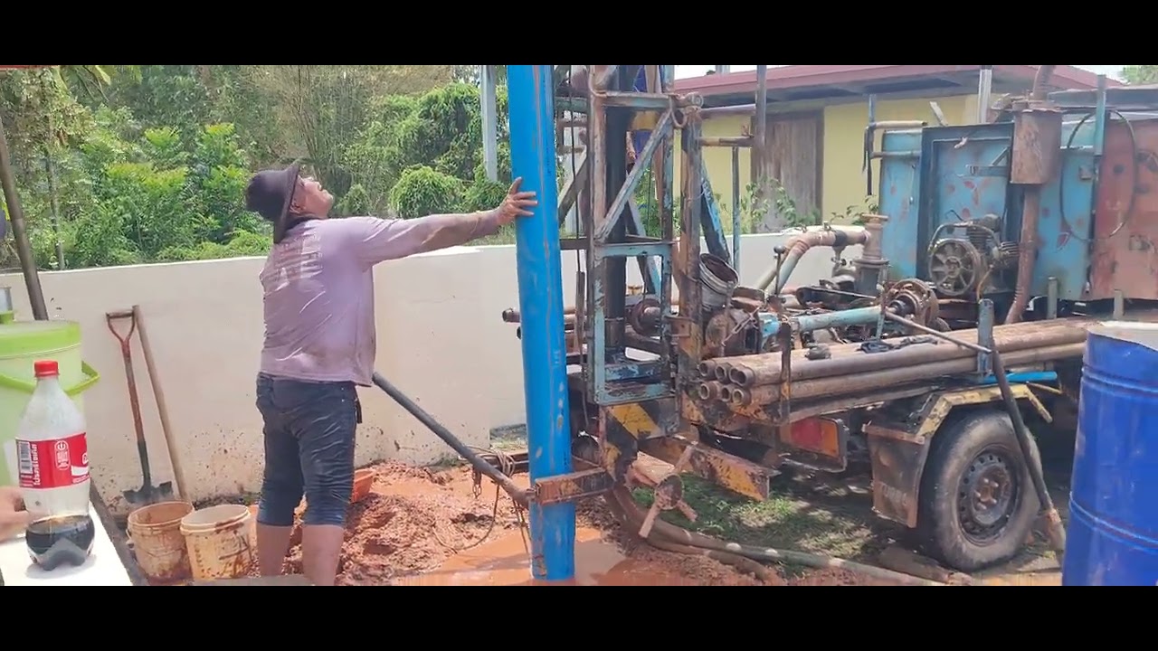 Drilling a water well 6" down 38 meters Lots water at 15 meters down ...