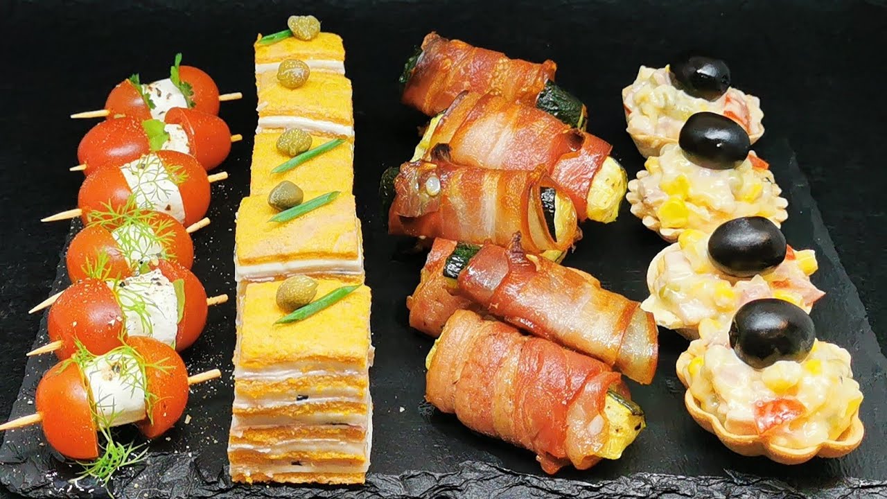 4 retete rapide de aperitive delicioase si usor de pregatit | - YouTube