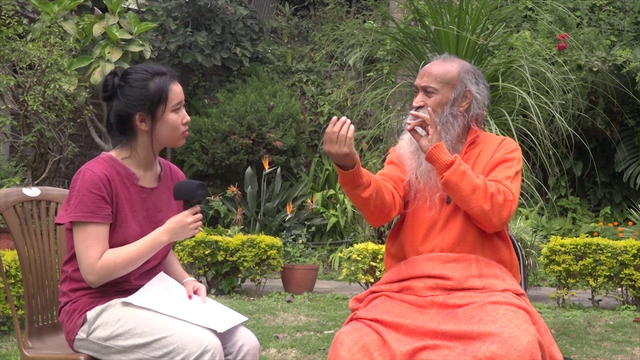 Gurudev Swami Chandresh Talking on Meditation to Sherry From China ...