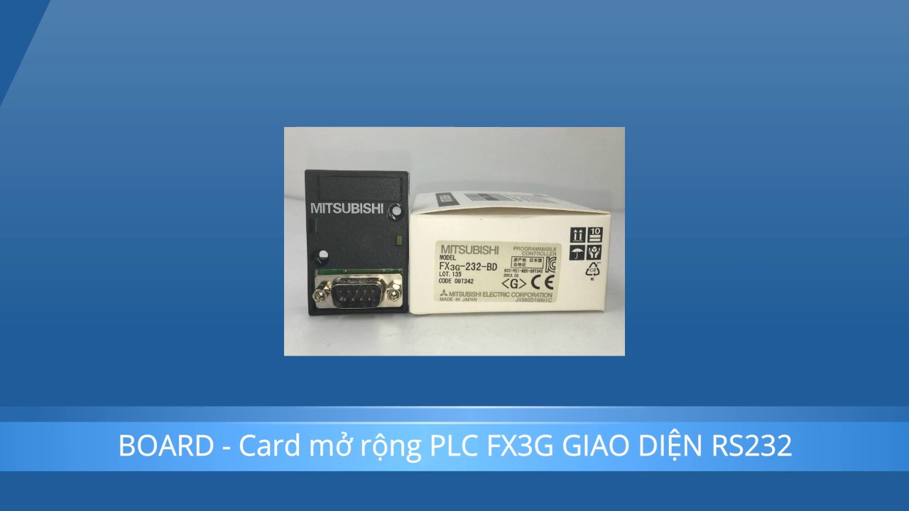 BOARD Card mở rộng FX3G-232-BD cho FX3G - YouTube