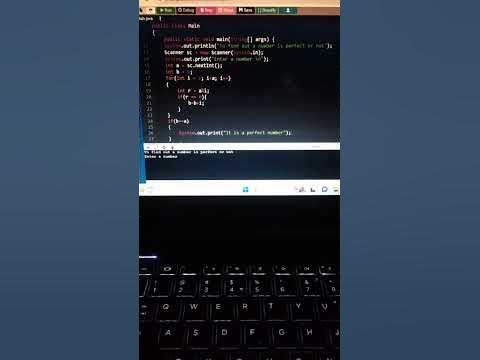 Perfect number #shorts #coding #codinglife #basicsofcoding #java #bca #btech #computerscience # ...