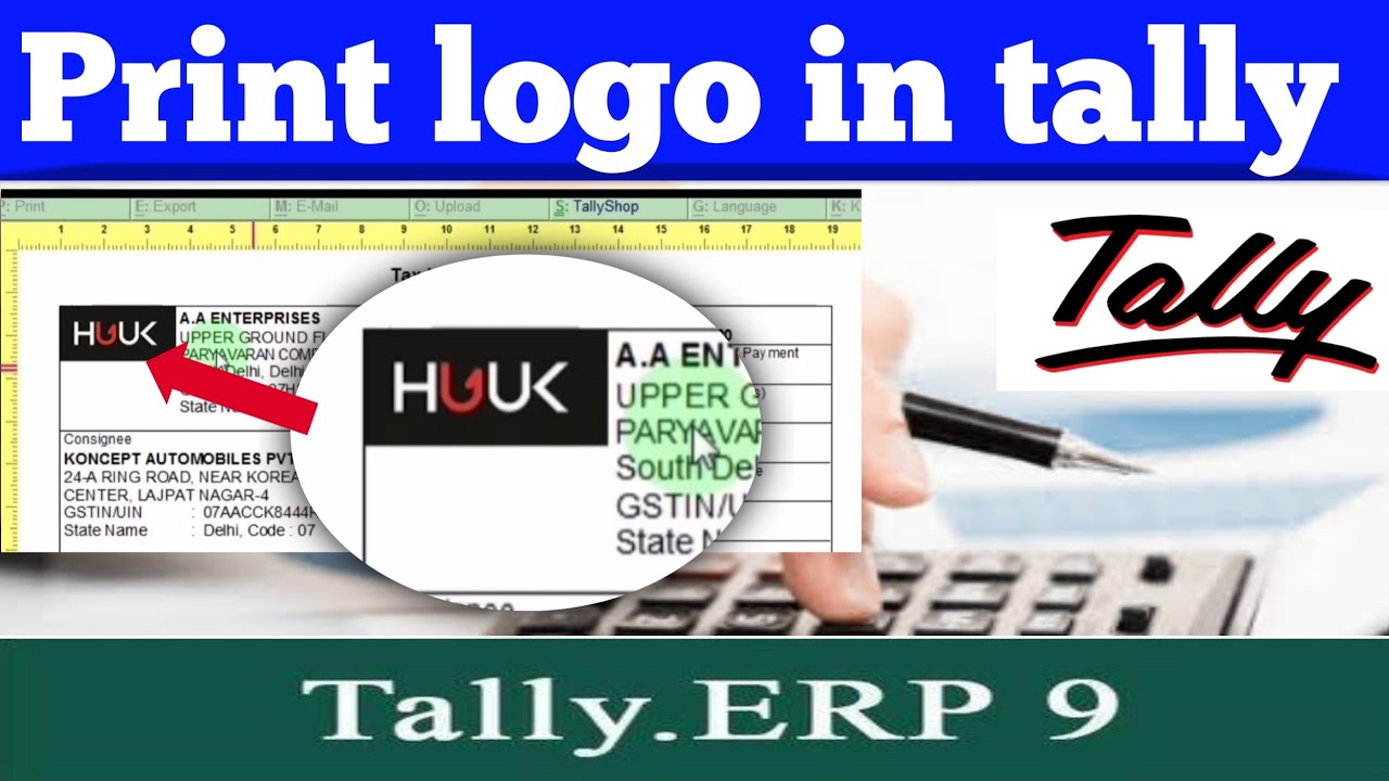 Add Logo in tally erp 9 | logo in tally | tally logo setup | tally logo ...