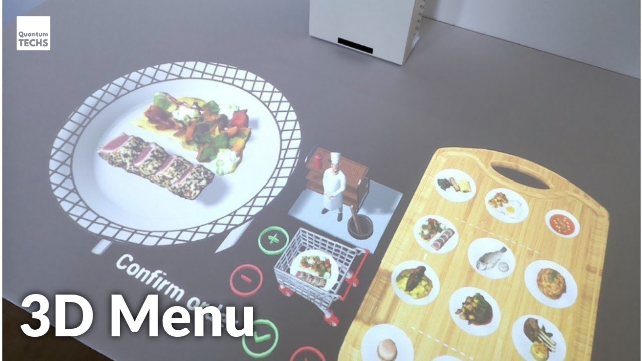 This Restaurant Has 3D Animated Menus ! #shorts - YouTube