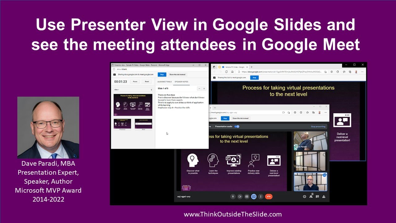 Use Presenter View In Google Slides And See The Meeting Attendees In Use Presenter View In Google Slides And See The Meeting Attendees In