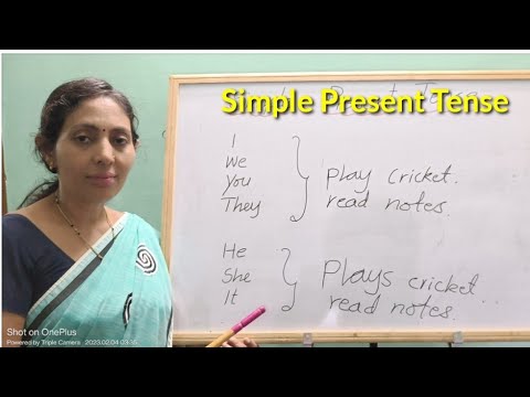 How to teach Simple present tense.....First step in learning English ...